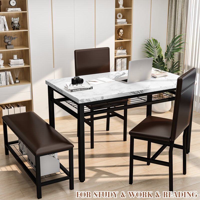 Marble dining table set finance store